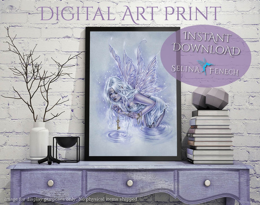Fishing for Riddles Instant Download Art Print Fantasy Printable ...