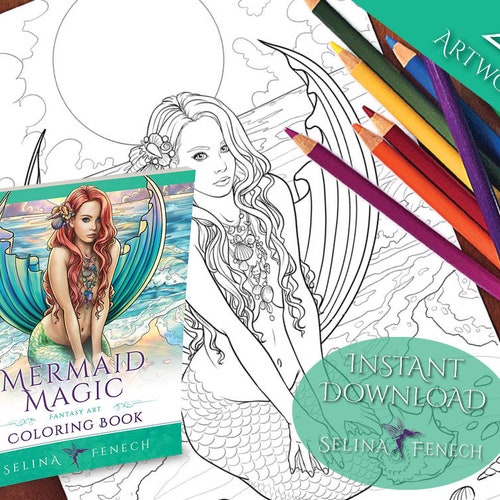 Gothic Dark Fantasy Coloring Collection Coloring Page/digi - Etsy