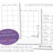 12-month Planner and Coloring Bookmarks for Journalling Writing Paper ...