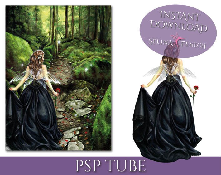 PSP Tagger Tube Along the Forest Path Fairy Digital - Etsy