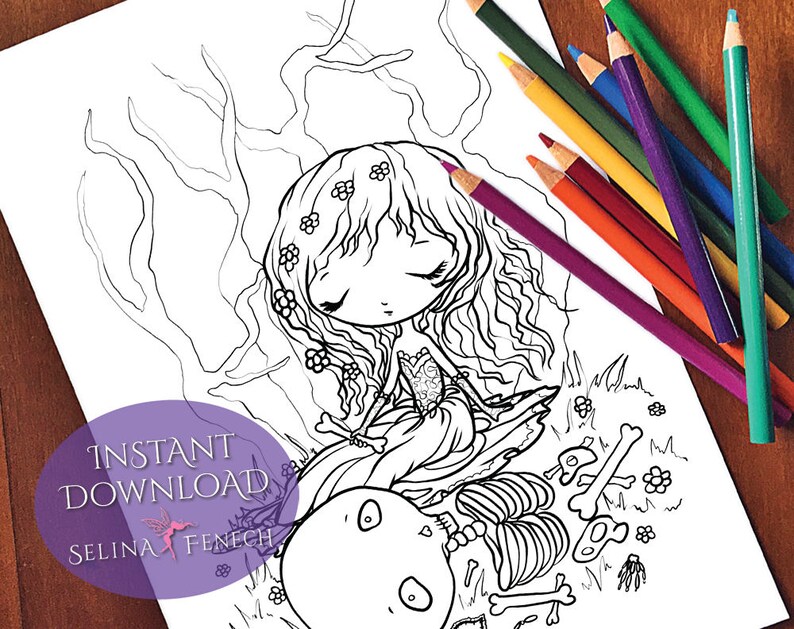 Putting You Back Together Faedorables Cute and Creepy Coloring Page ...