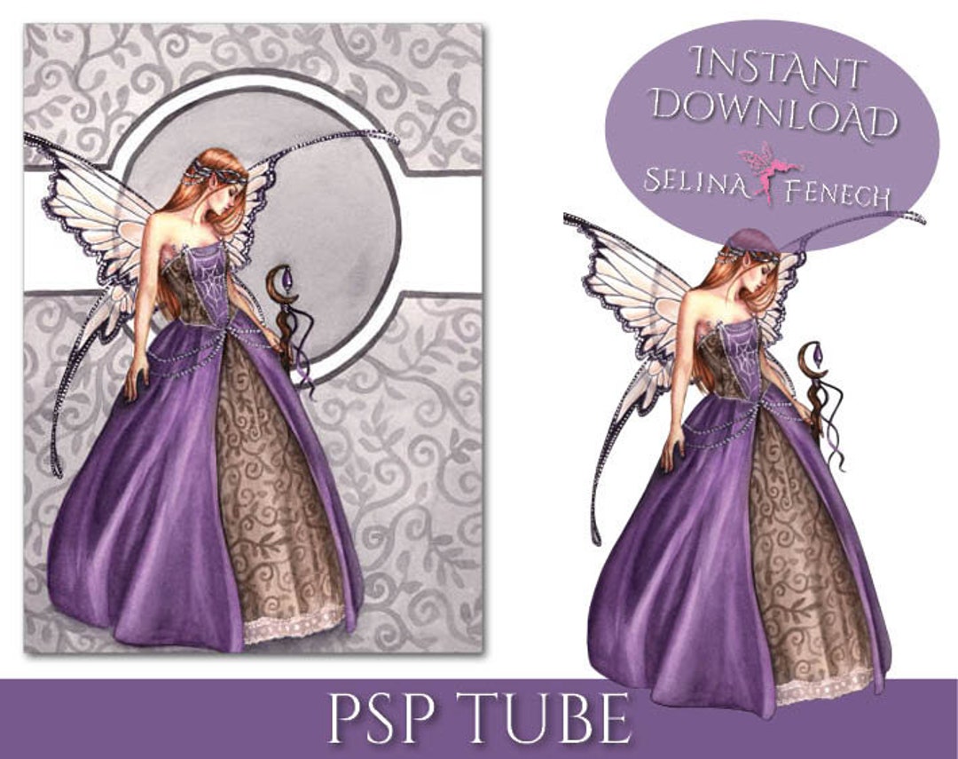 PSP Tagger Tube - Queen Caelia - Fairy Fantasy Digital Scrapbooking ...