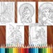Gothic Dark Fantasy Coloring Collection Coloring Page/digi Stamp ...