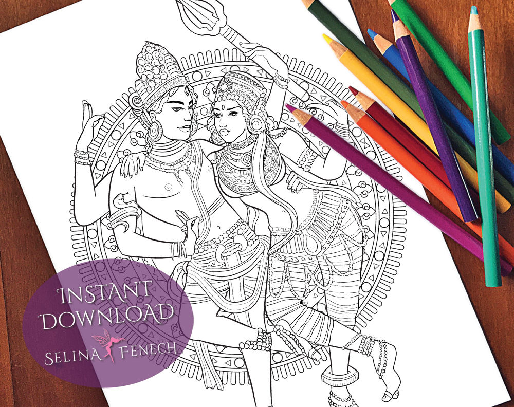 Shiva Coloring Page