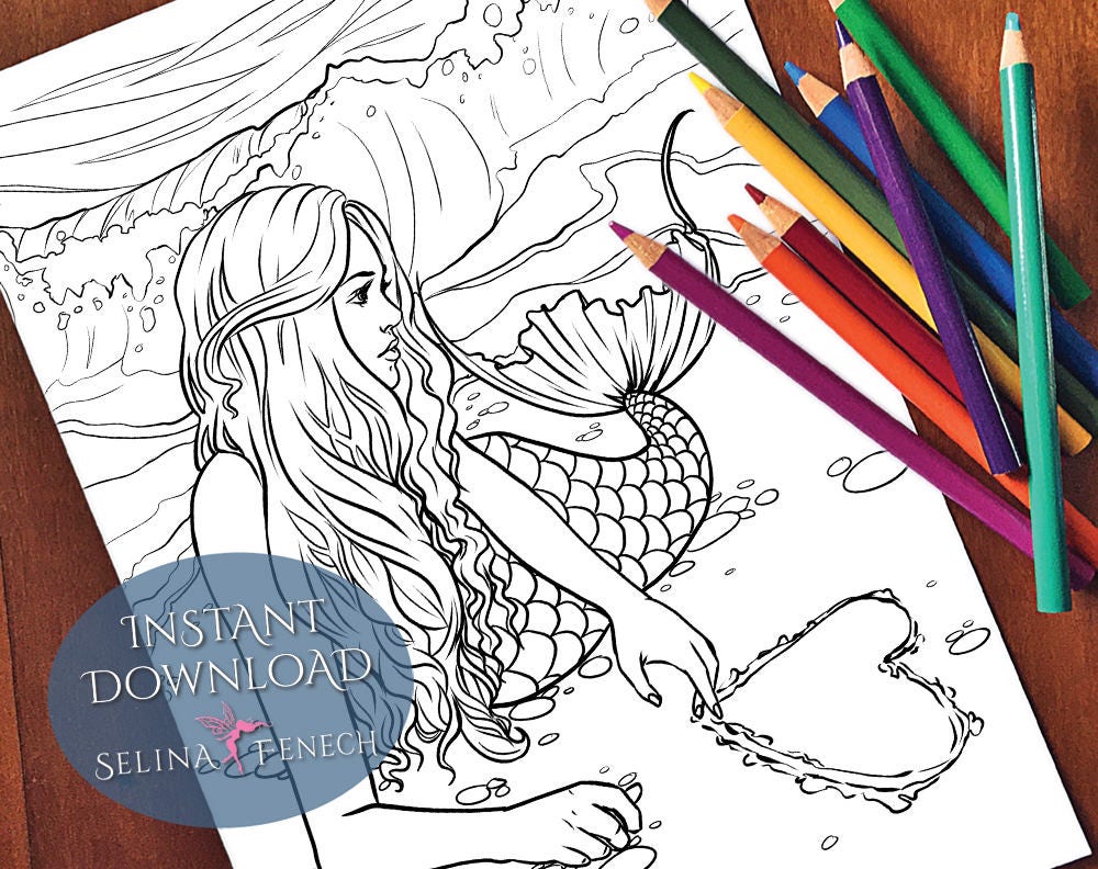 Papercraft Clip Art & Image Files Holding Magic Mermaids Calm Ocean ...