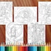 Gothic Dark Fantasy Coloring Collection Coloring Page/digi - Etsy