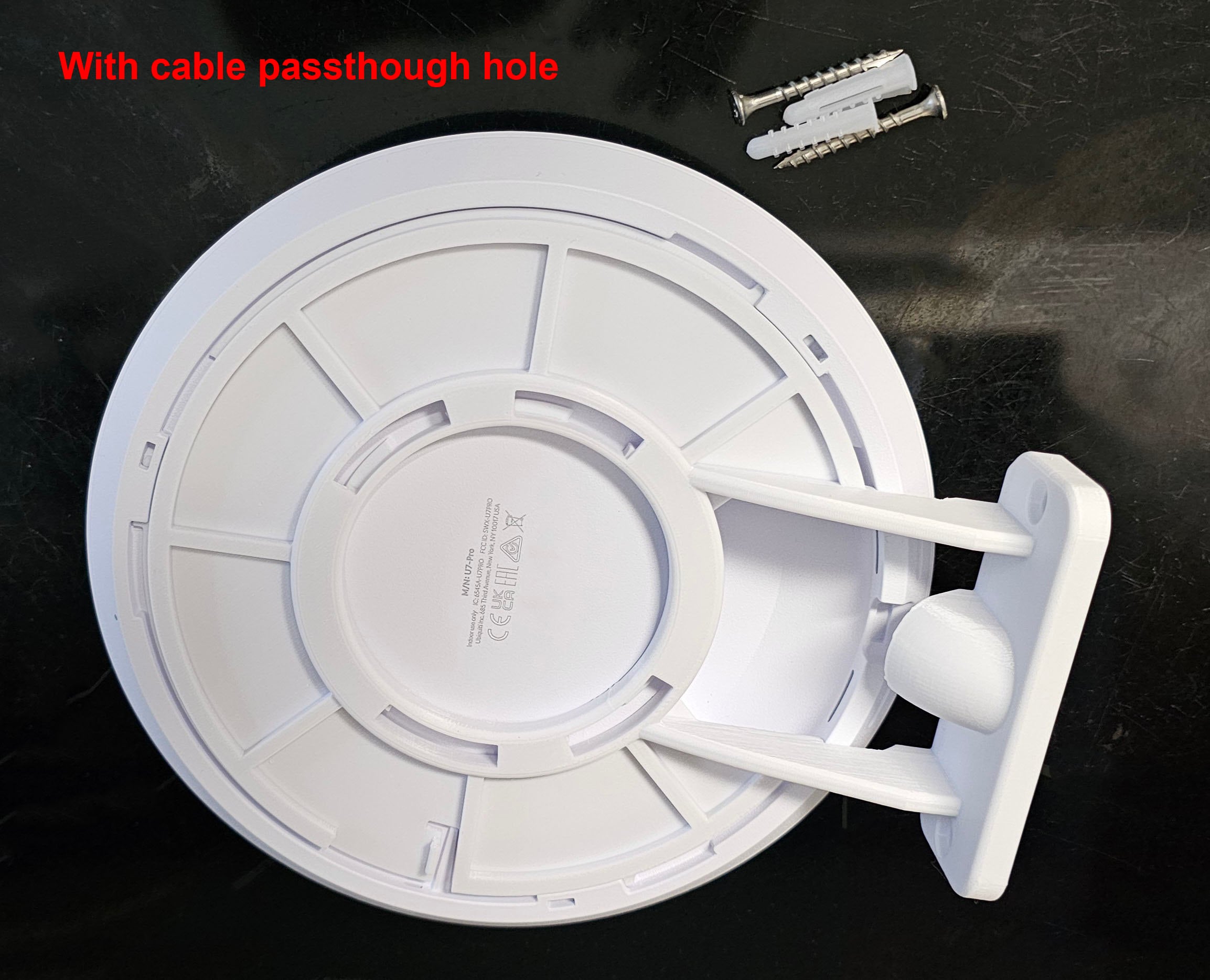 Unifi Ubiquiti Horizontal Wall Mount for U7-pro, U6-pro, U6-LR, & U6 ...