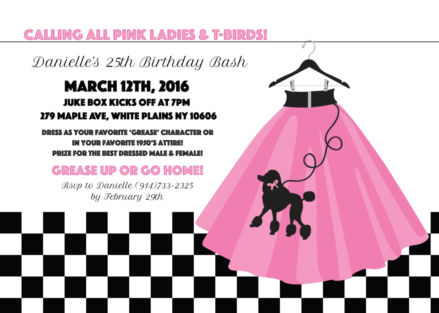 Grease Themed Baby Shower