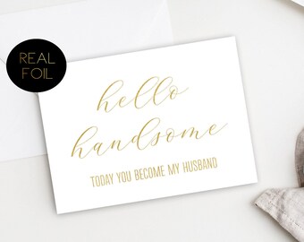 Hello handsome card | Etsy