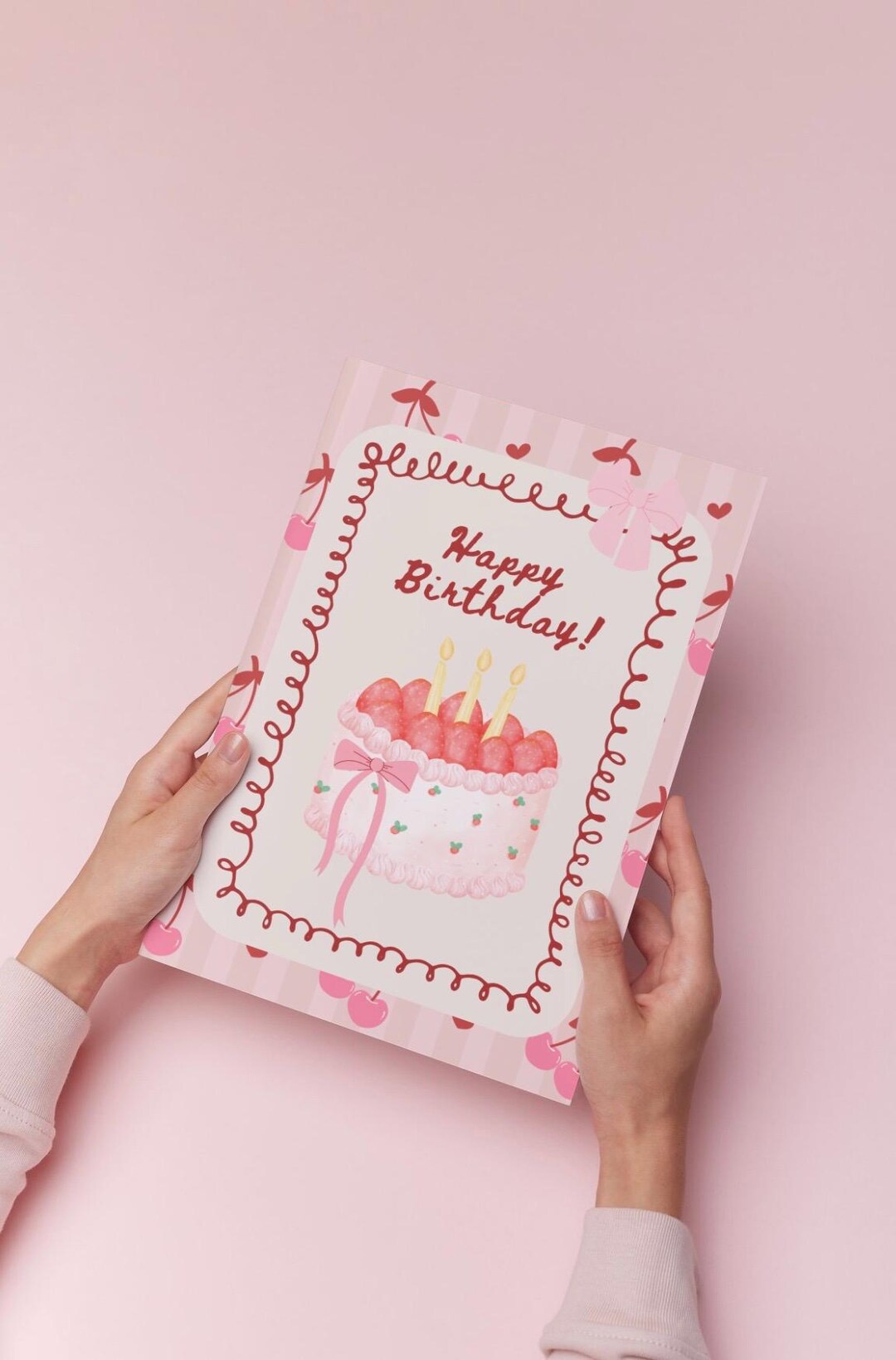 Happy Birthday Card Template Happy Birthday Custom Template, Printable ...