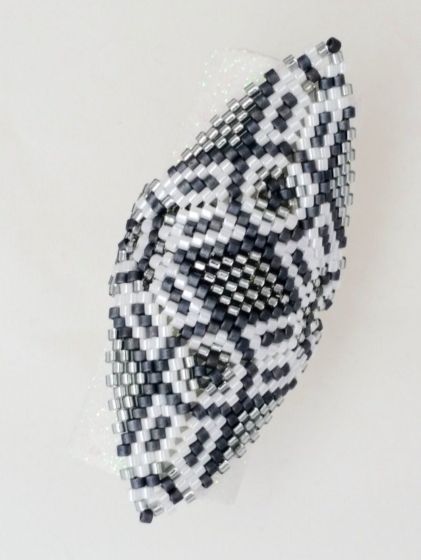 Large Geometric Ring Hand-threaded - Etsy