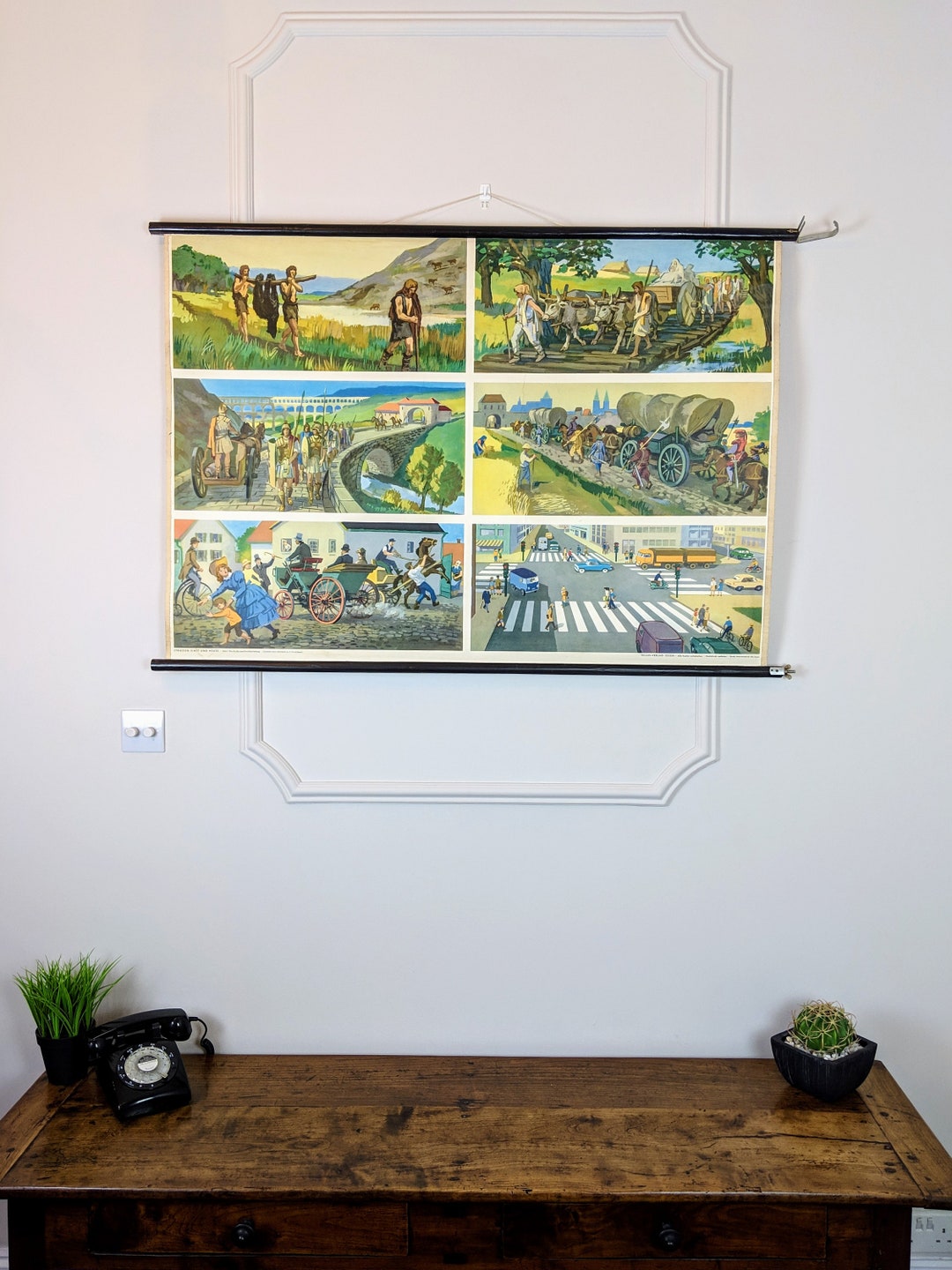 Vintage German School Poster: Mid-century Industrial Comic Art - Etsy UK