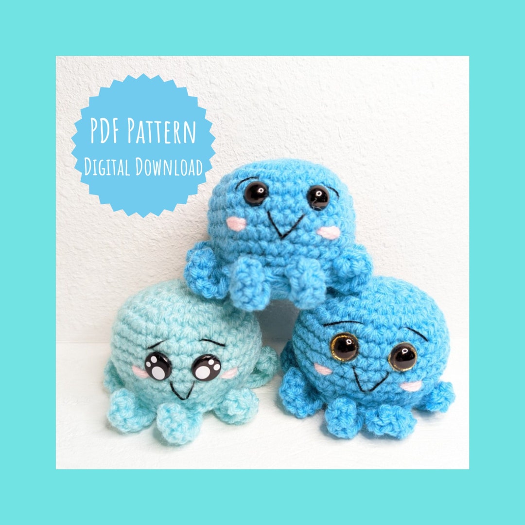 Crochet Pattern Rocko the Baby Octo Baby Octopus Amigurumi - Etsy