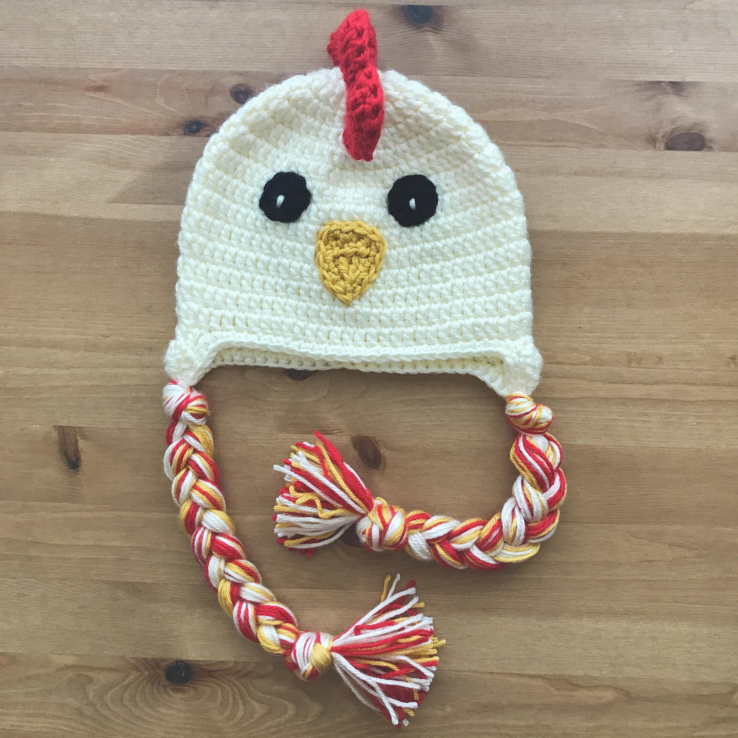 Chicken Crochet Hat Chicken Beanie Chicken Costume | Etsy