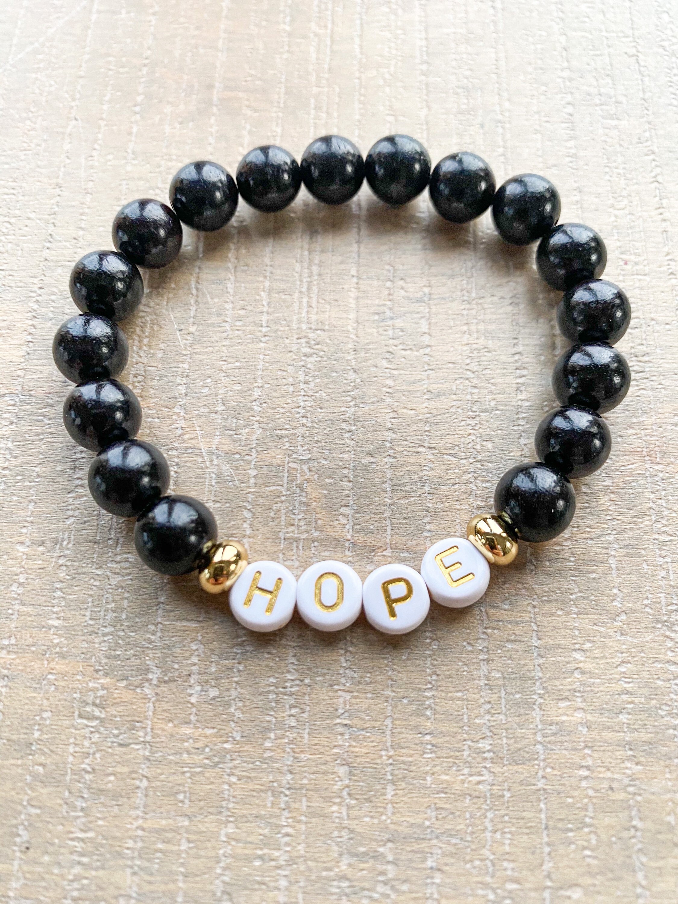 Beaded Affirmation Bracelet Chakra Bracelet Lava Beads | Etsy