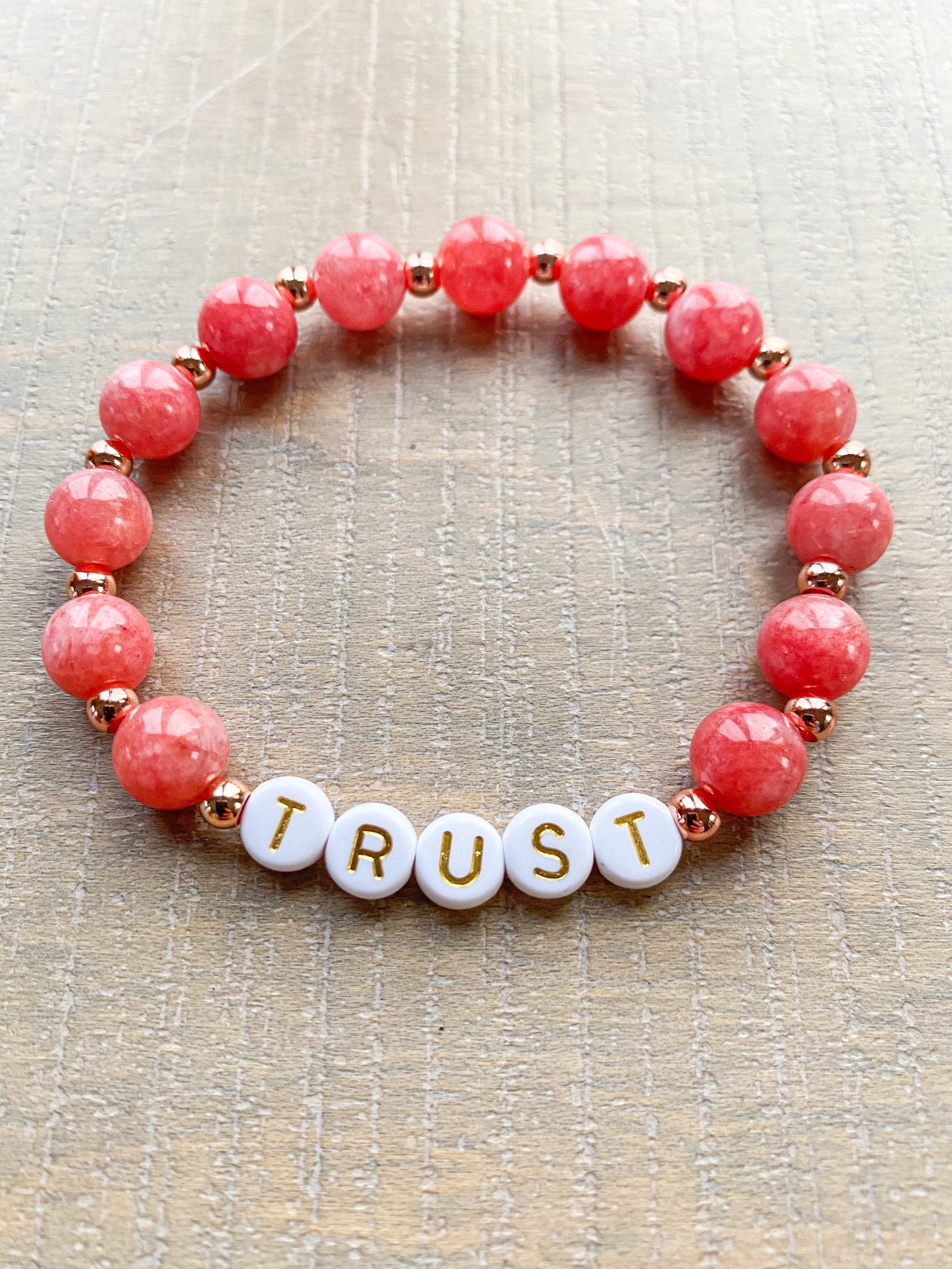 Beaded Affirmation Bracelet Chakra Bracelet Lava Beads | Etsy