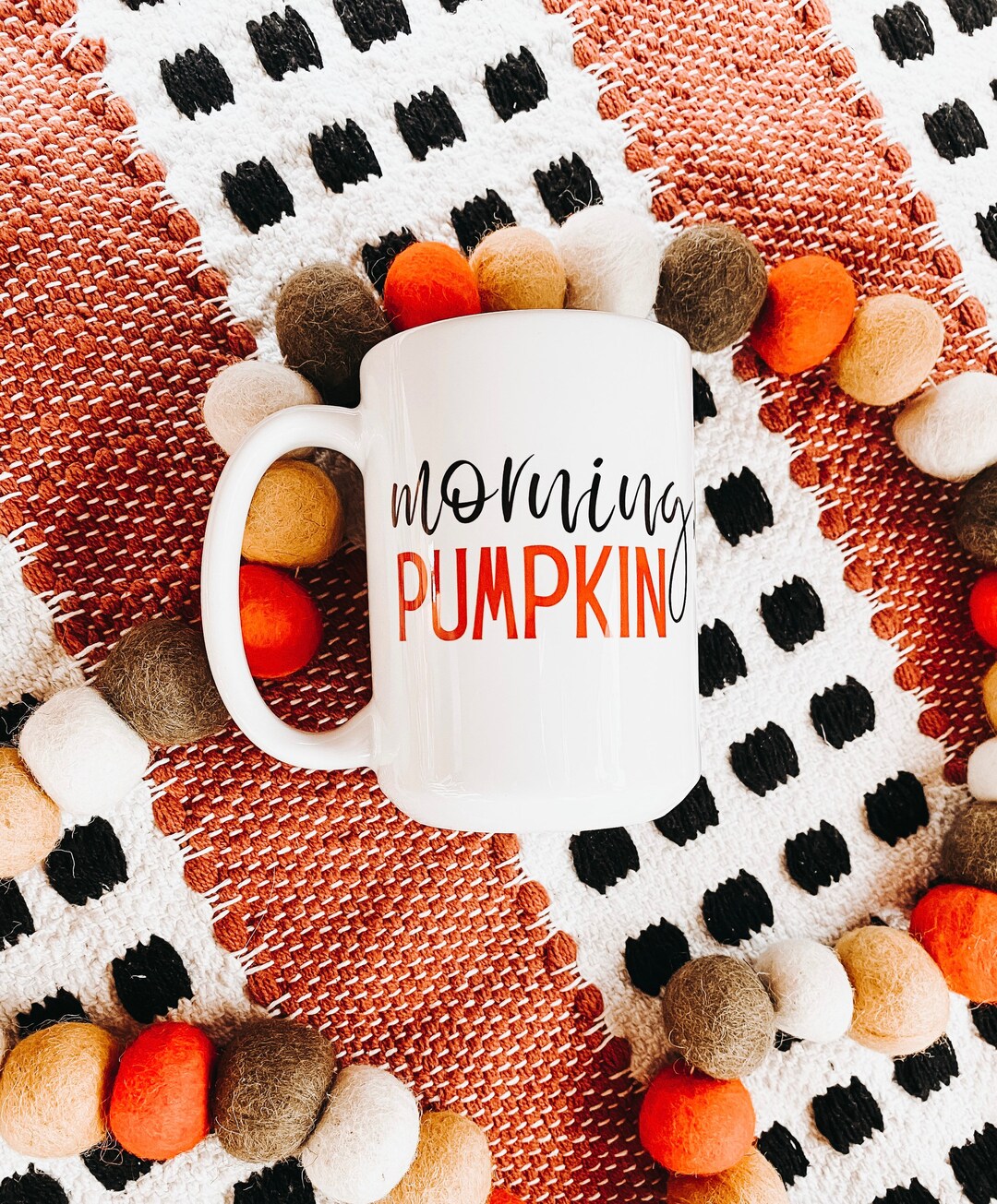 Morning, Pumpkin Mug • Pumpkin Mug • Fall Mug • - Etsy