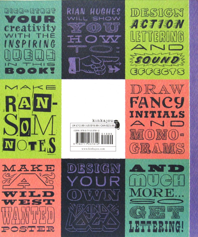 Rian Hughes Says Get Lettering by Rian Hughes paperback - Etsy