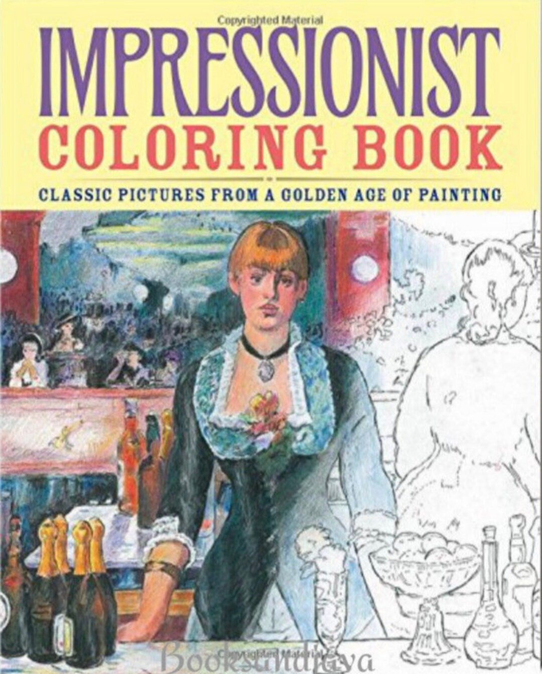 Impressionist Coloring Book Classic Pictures Golden Age of - Etsy