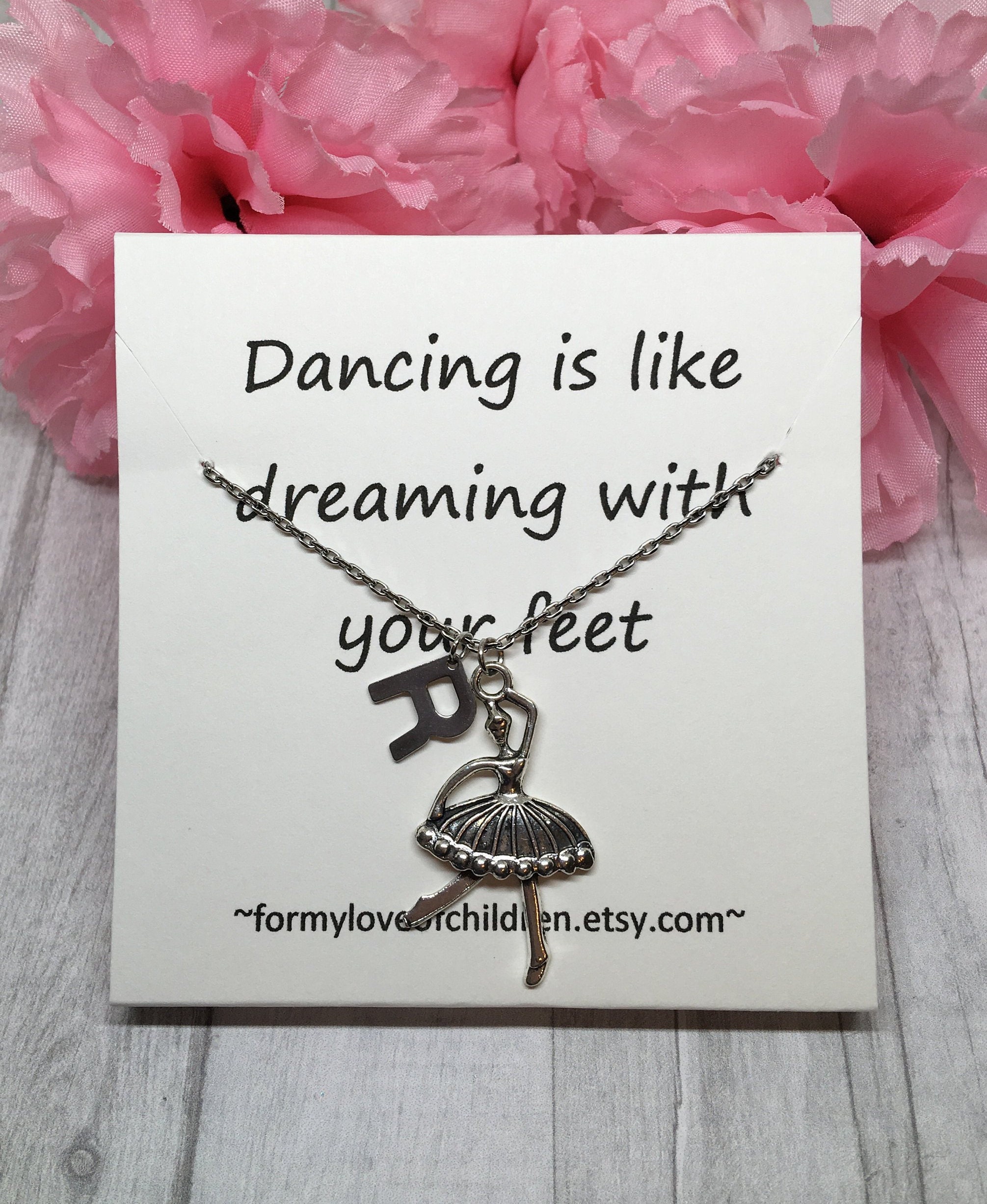 Dance Necklace Ballerina Necklace Dance Gifts Dancing Gift - Etsy