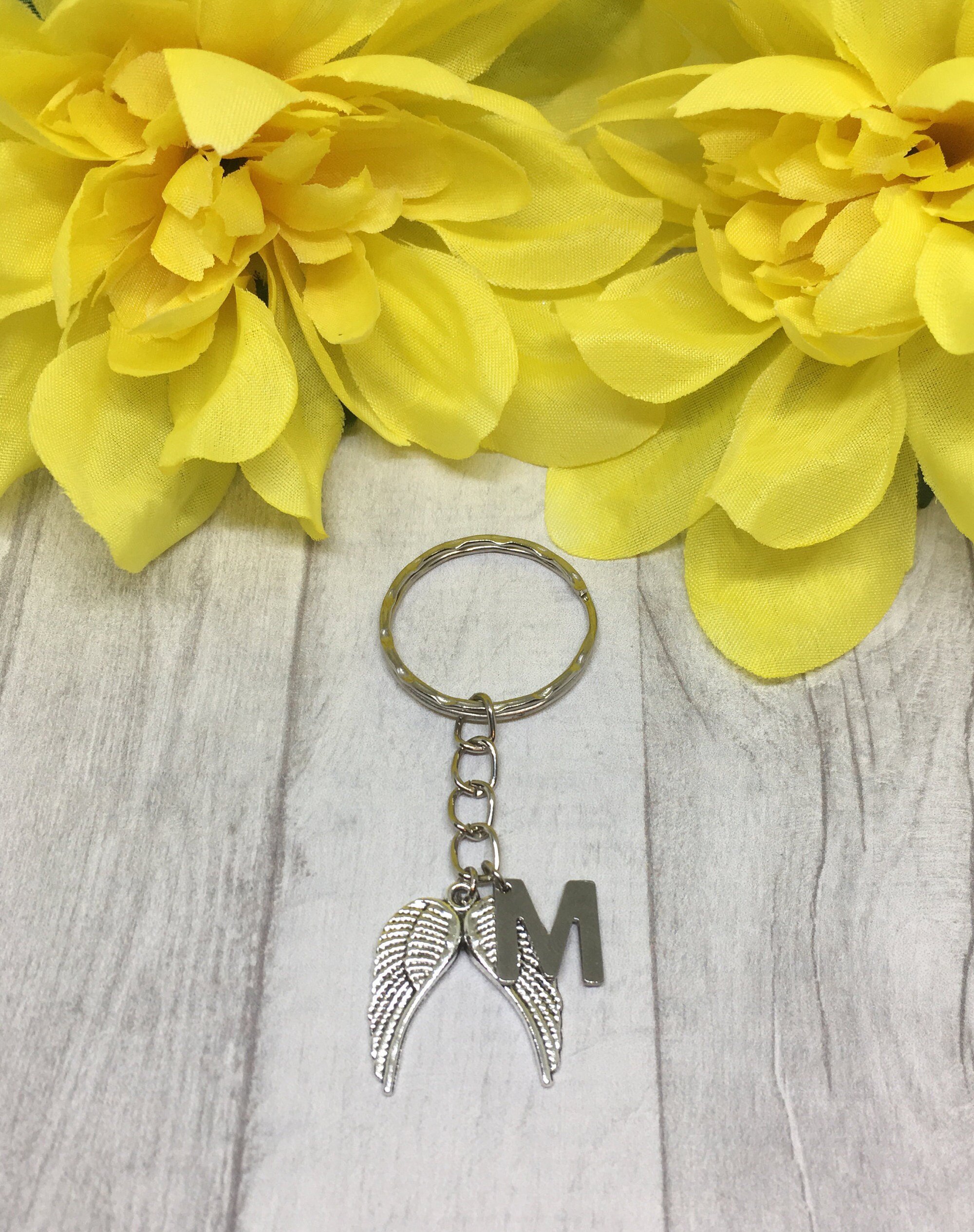 Angel Wings Keychain Angel Wings Angel Keychain Personalized Angel ...