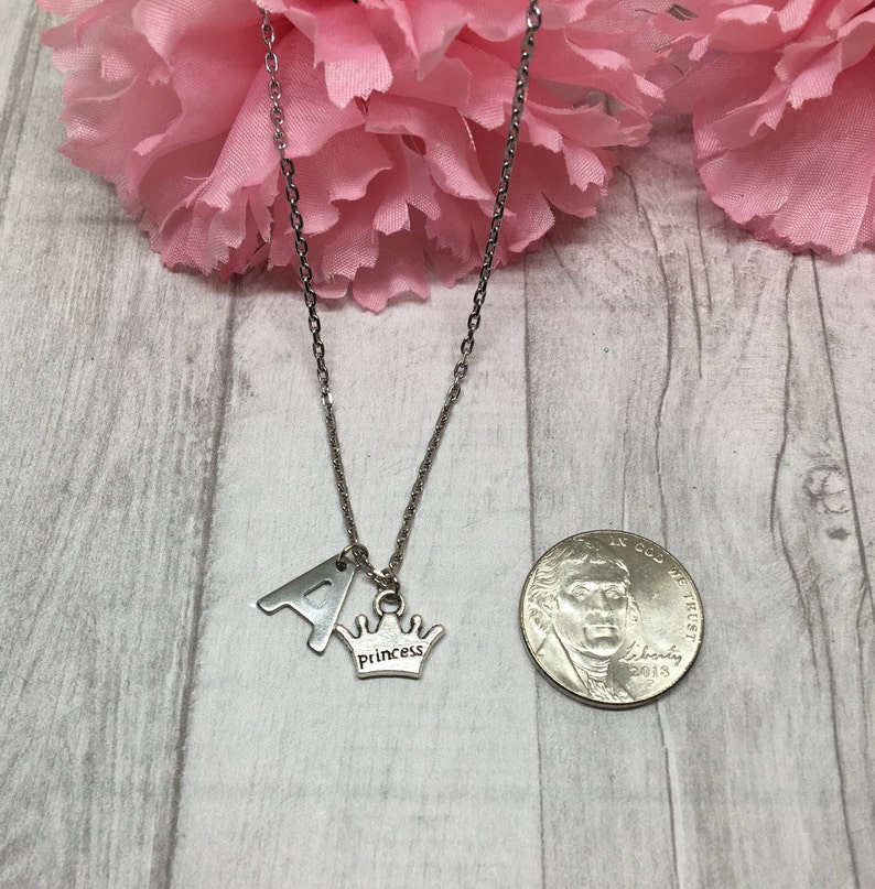 Princess Necklace Crown Necklace Princess Gift Princess Charm Children ...