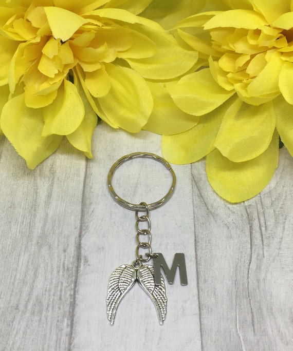 Angel Wings Keychain Angel Wings Angel Keychain Personalized - Etsy