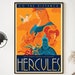 Hercules and the Lion - Series #2 Poster - Etsy
