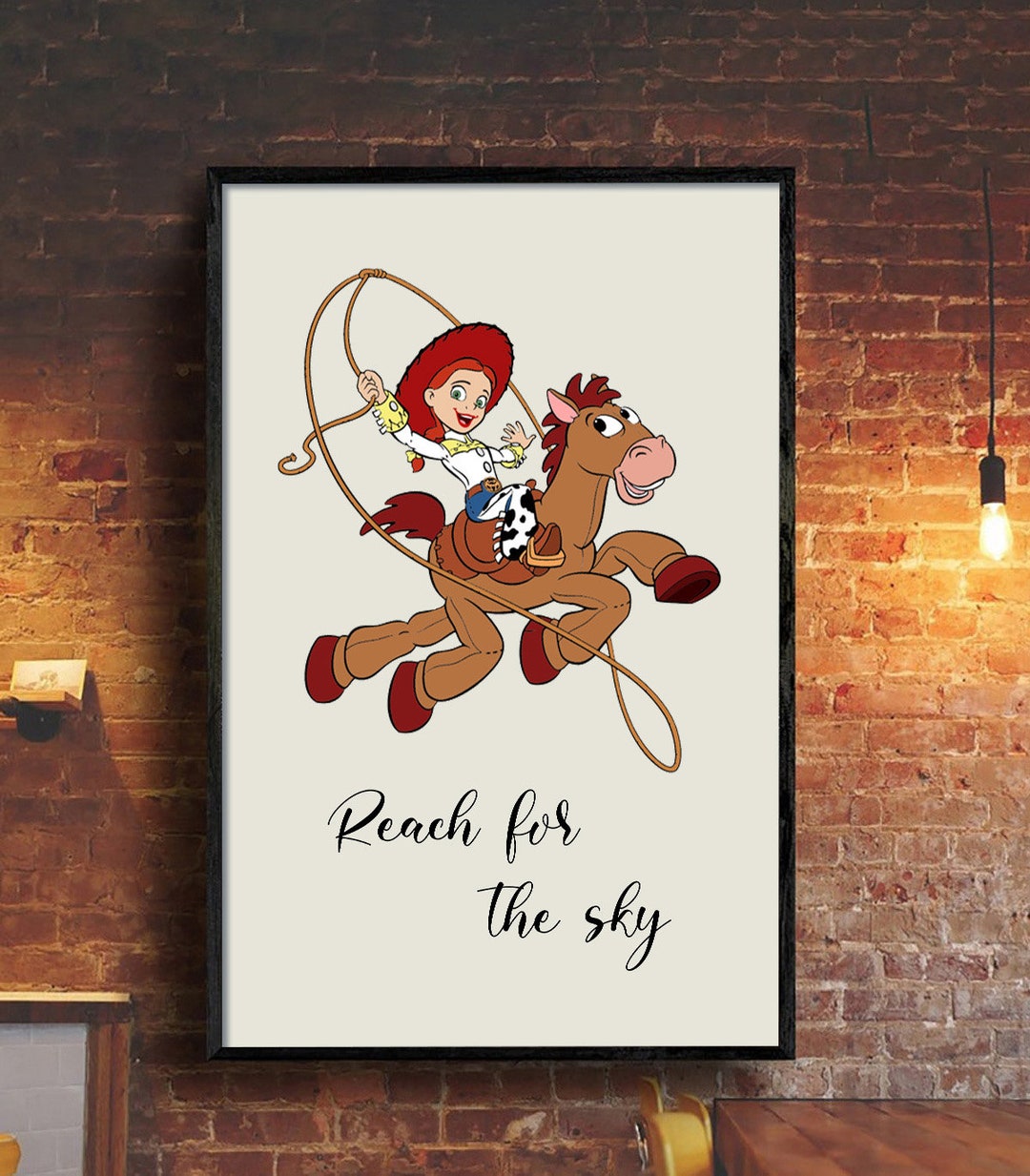 Toy Story Jessi & Bullseye Poster, Reach for the Sky Poster, Toy Story ...