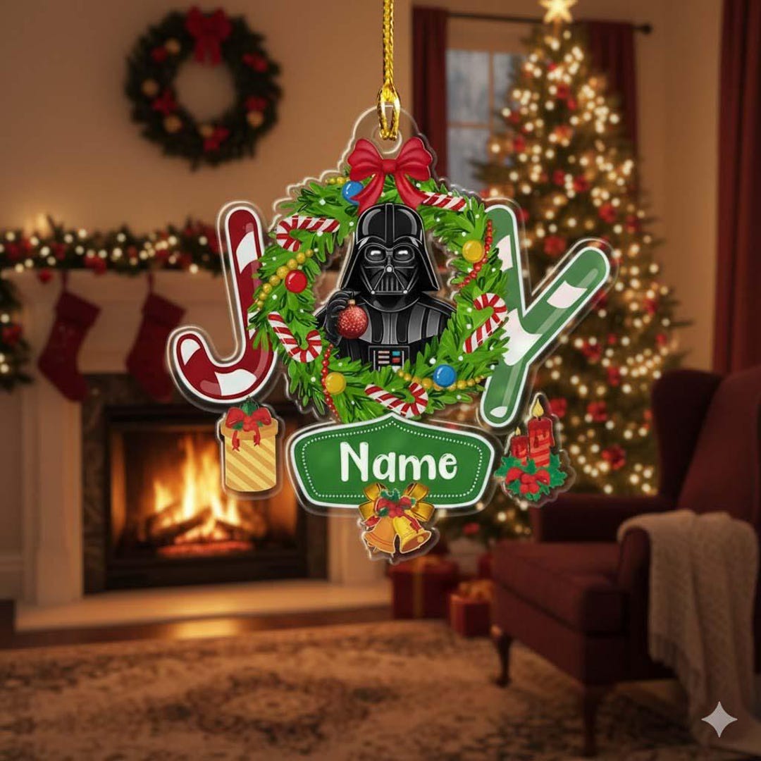 Personalized Darth Vader Christmas Ornament, Galaxy's Edge Family ...