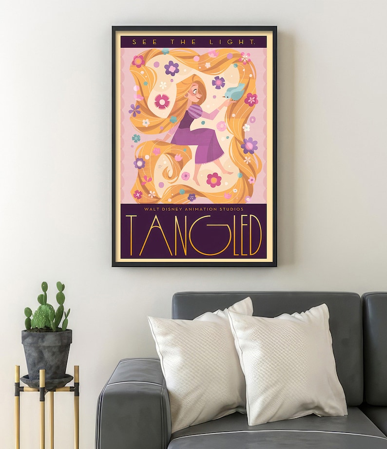 Princess Rapunzel Poster, Tangled Movie Poster, See the Light Tangled ...