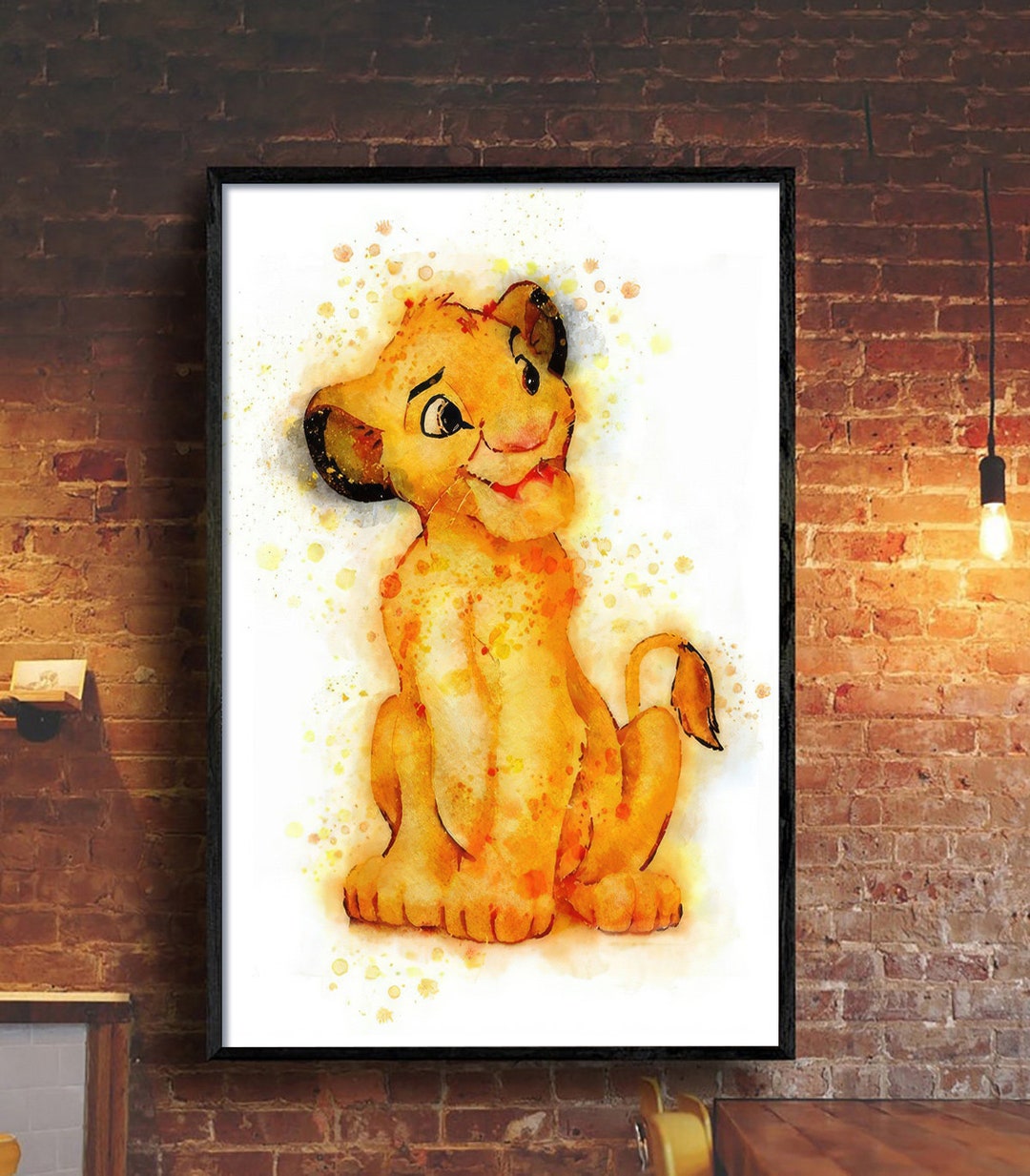 Lion King Poster, Baby Simba Printable, Disney Poster, Home Decoration ...