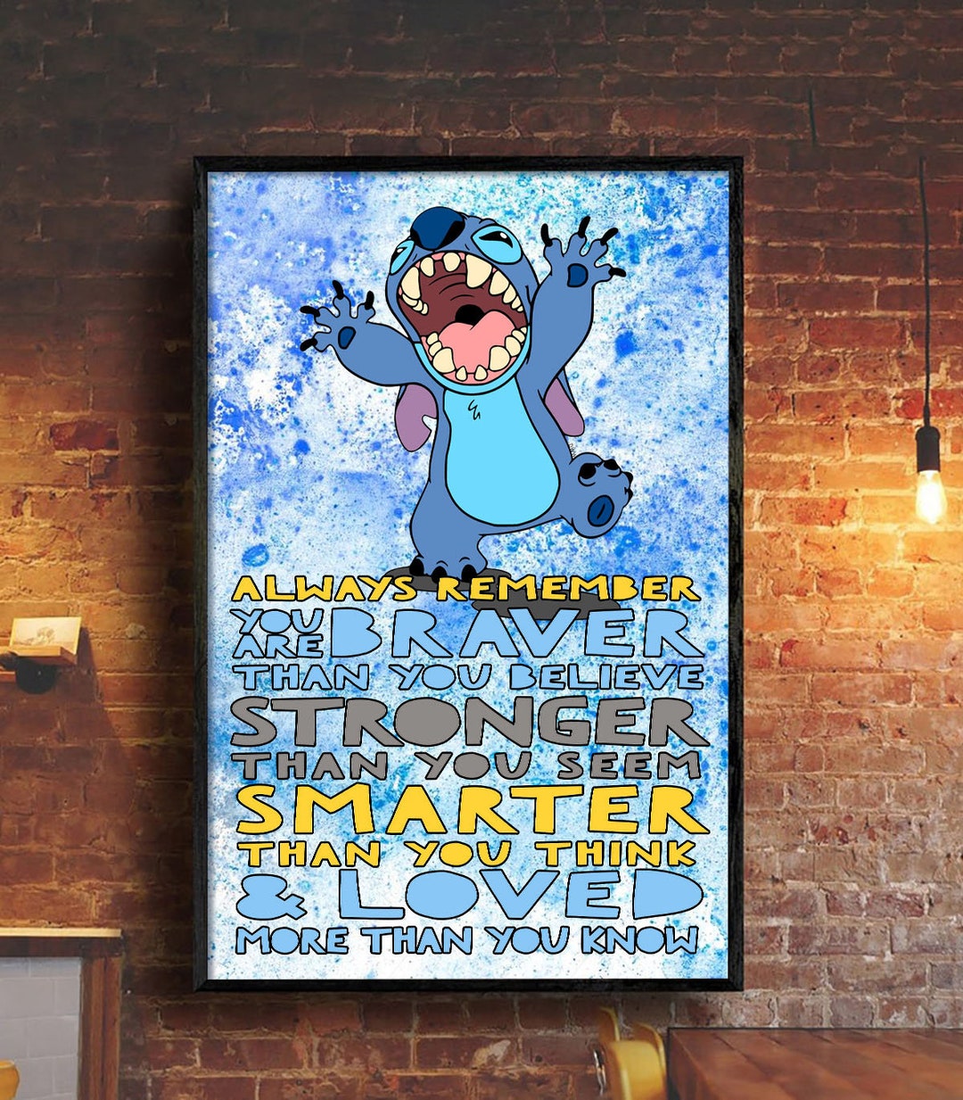 Vintage Stitch Poster, Lilo and Stitch Printable, Disney Birthday Gift ...