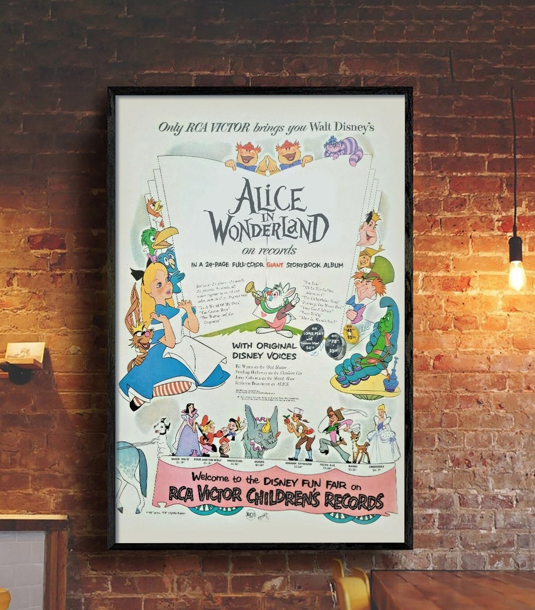 Vintage Alice in Wonderland Movie Poster, Princess Alice Poster ...