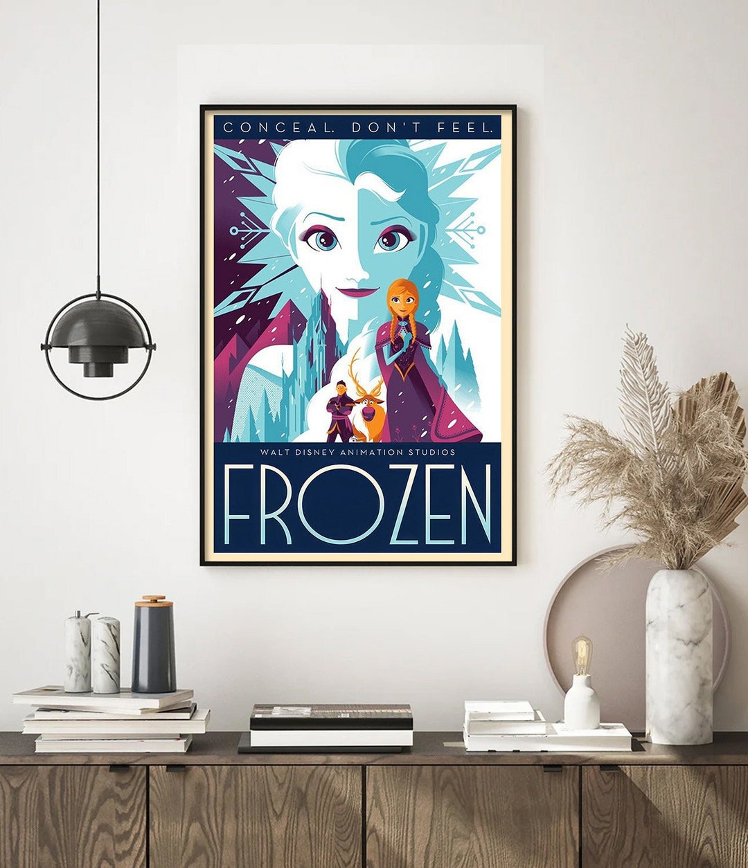Princess Elsa Poster, Frozen Movie Poster, Conceal Don't Feel Frozen ...
