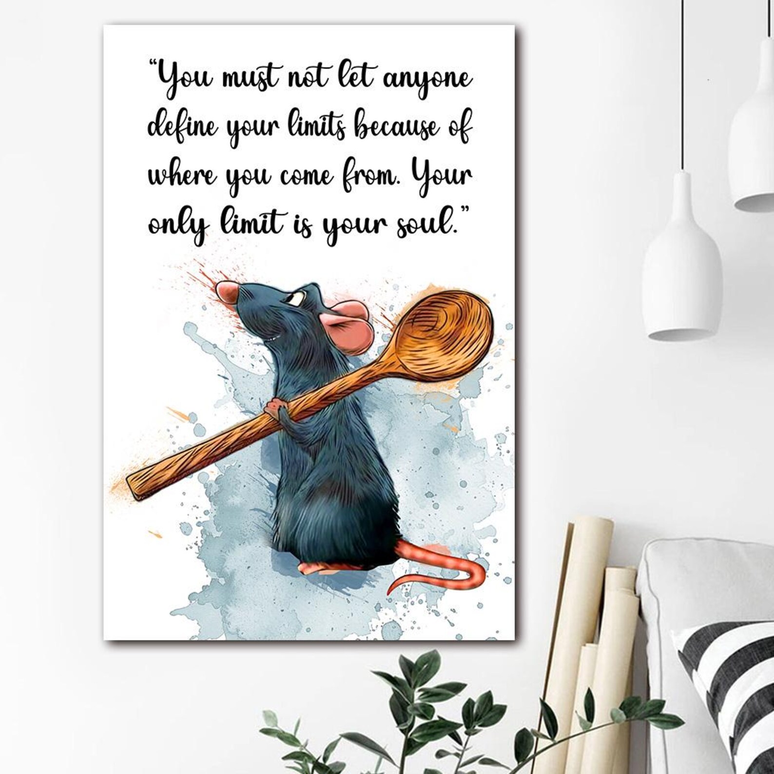 Ratatouille Motivational Quote Poster, Disney Ratatouille Movie Poster ...