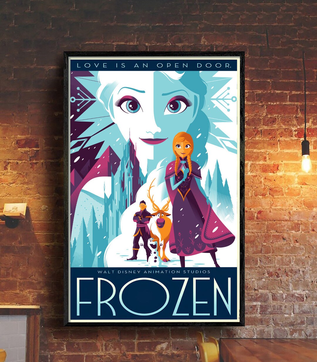 Princess Anna Poster, Frozen Movie Poster, Love is an Open Door Frozen ...