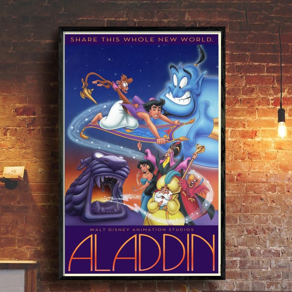 Aladdin Poster - Etsy
