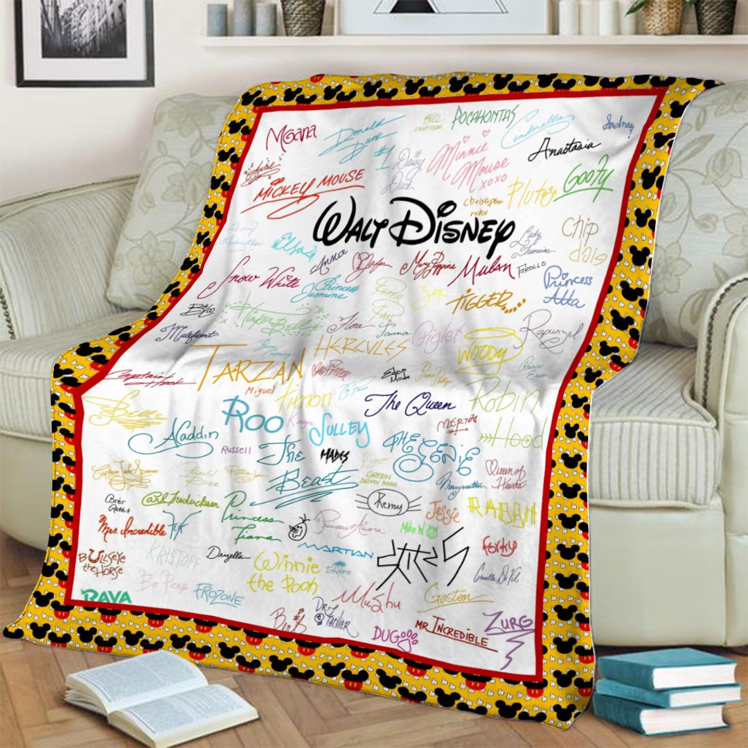 Walt Disney World Characters Signatures Mickey Mouse Goofy - Etsy