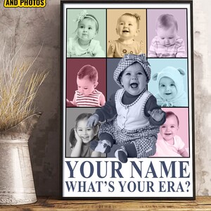 Baby Eras Tour Poster, Custom Picture & Name Poster, Personalize Eras ...