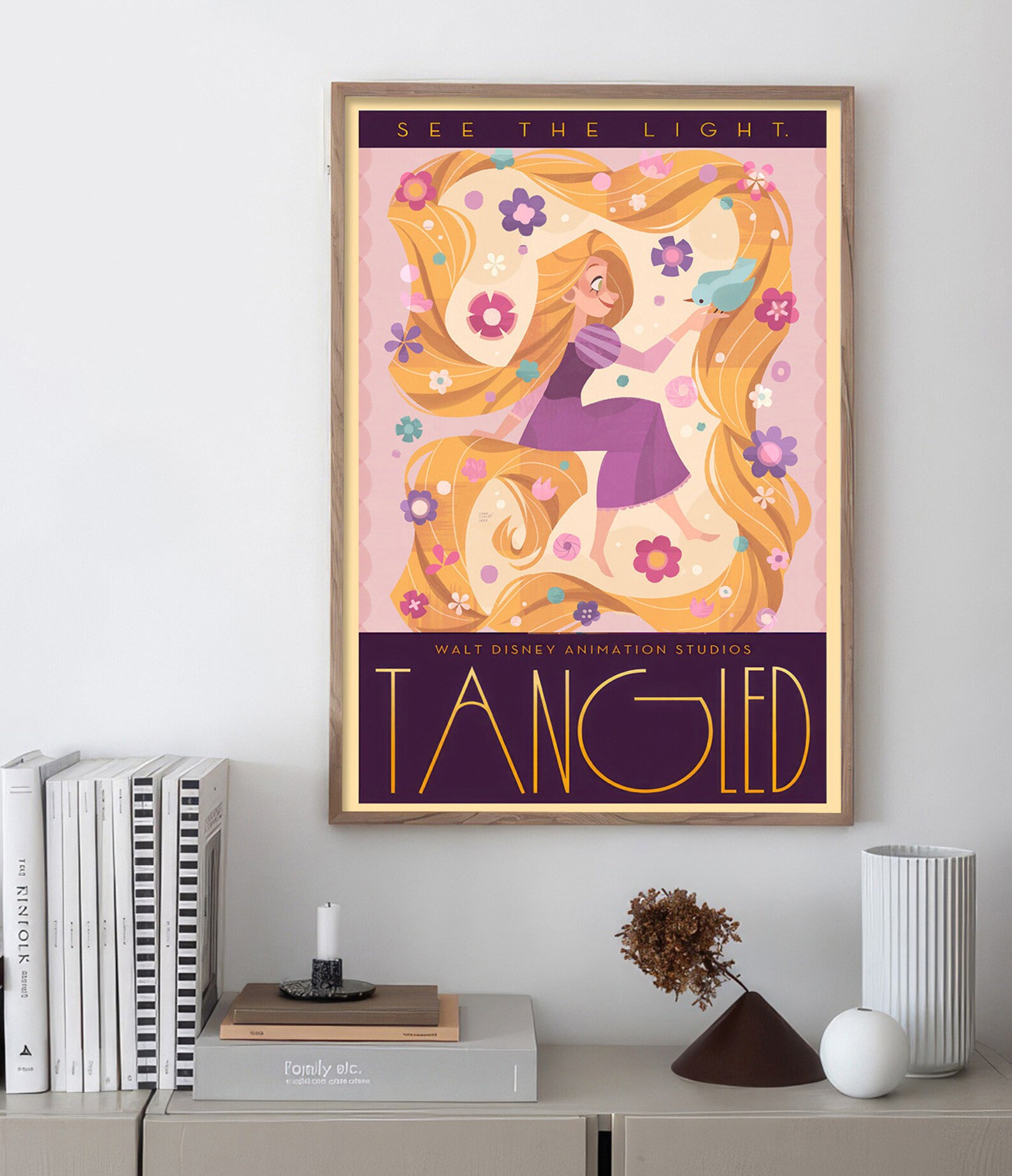 Princess Rapunzel Poster, Tangled Movie Poster, See the Light Tangled ...