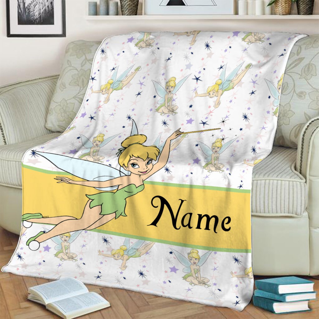 Personalized Name Disney Tinker Bell Blanket sold by Doers Design | SKU ...