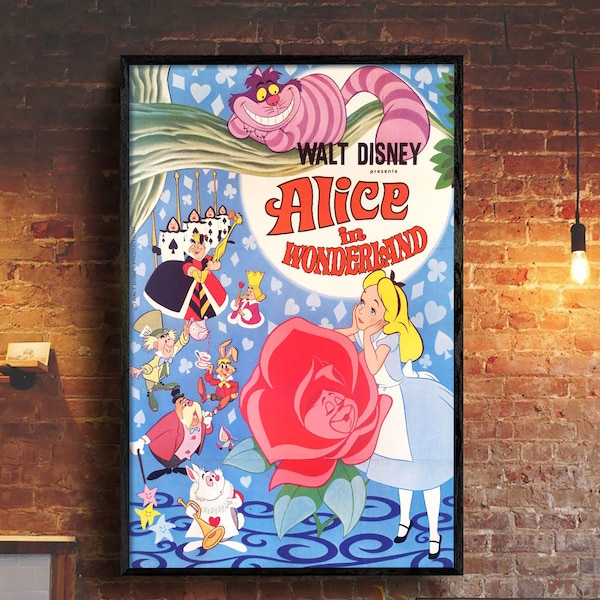 Alice in Wonderland Poster - Etsy