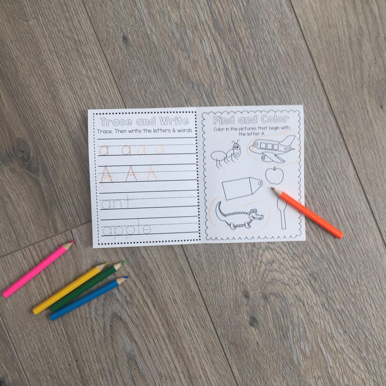 Foldable Alphabet Books Digital Download L ABC Practice L | Etsy