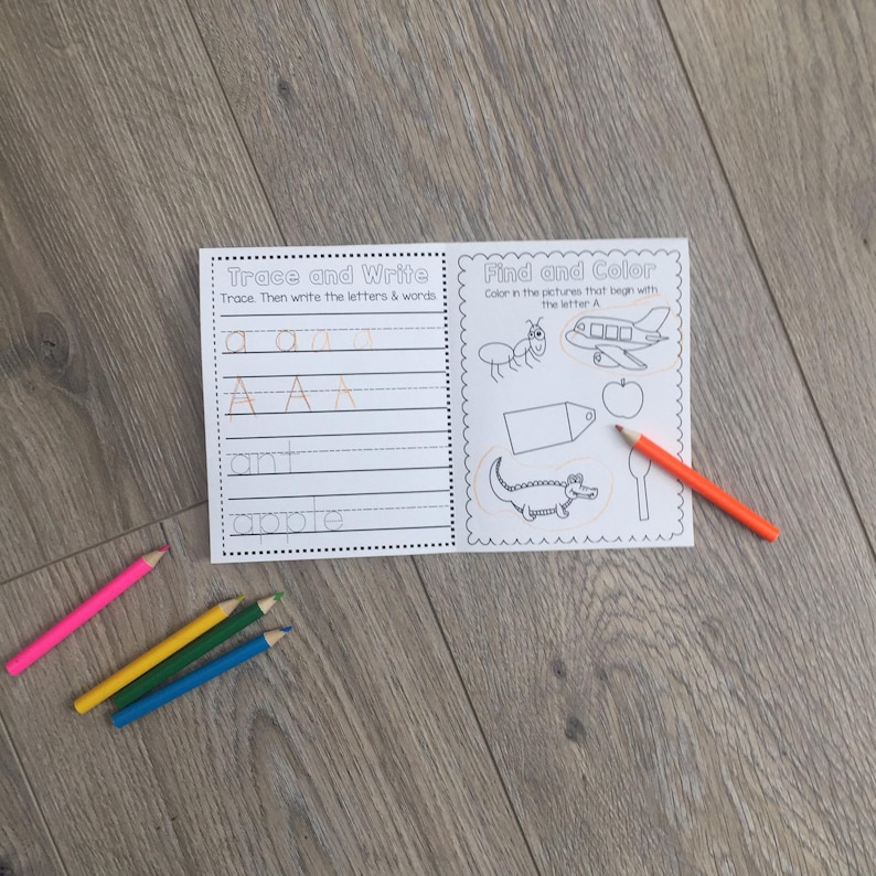 Foldable Alphabet Books Digital Download L ABC Practice L | Etsy