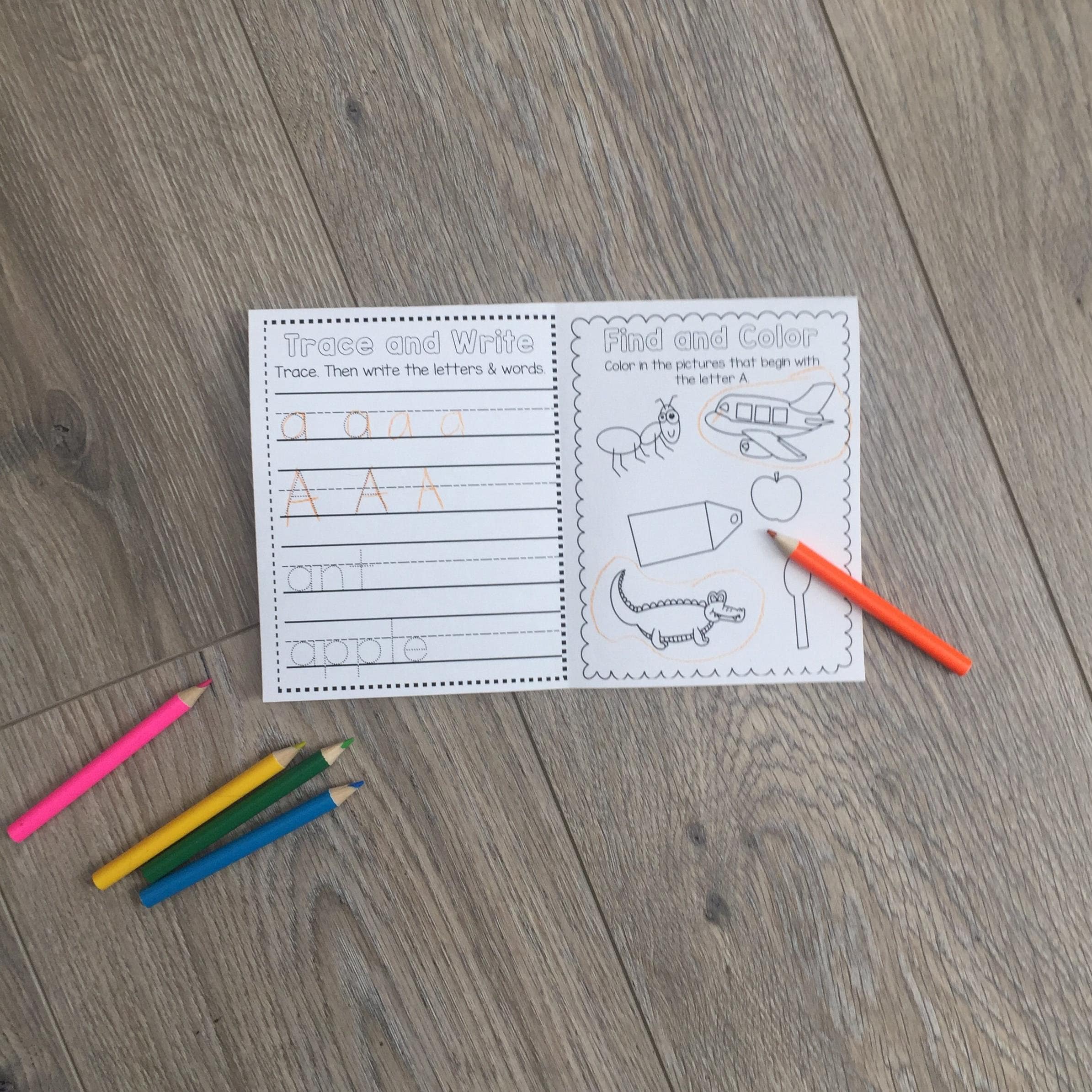 Foldable Alphabet Books Digital Download L ABC Practice L | Etsy