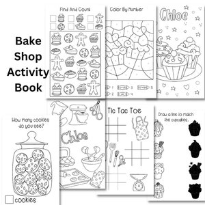 Fun Personalized Kids Activity Book - Party Favors for Birthday Parties ...