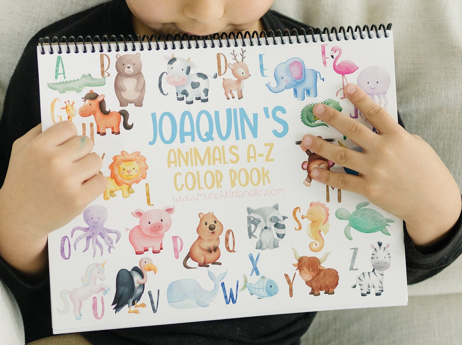 Custom Children's Color Book Personalized Kids Gift Large Coloring Book ...