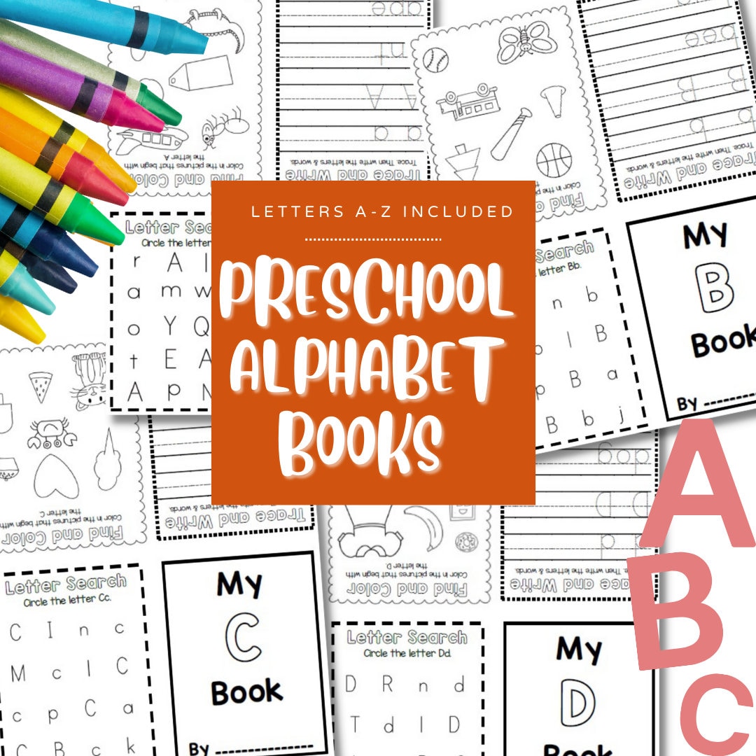 ABC Alphabet PDF Learning Worksheets - Instant Download - Preschool ...