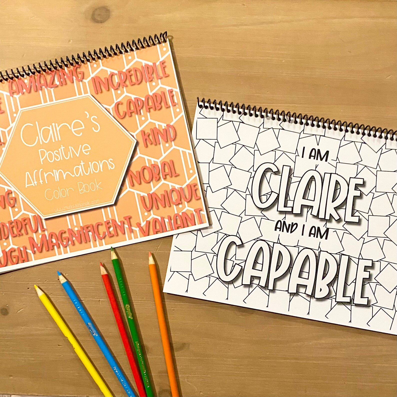 Custom Children's Color Book Full Size Large Coloring - Etsy